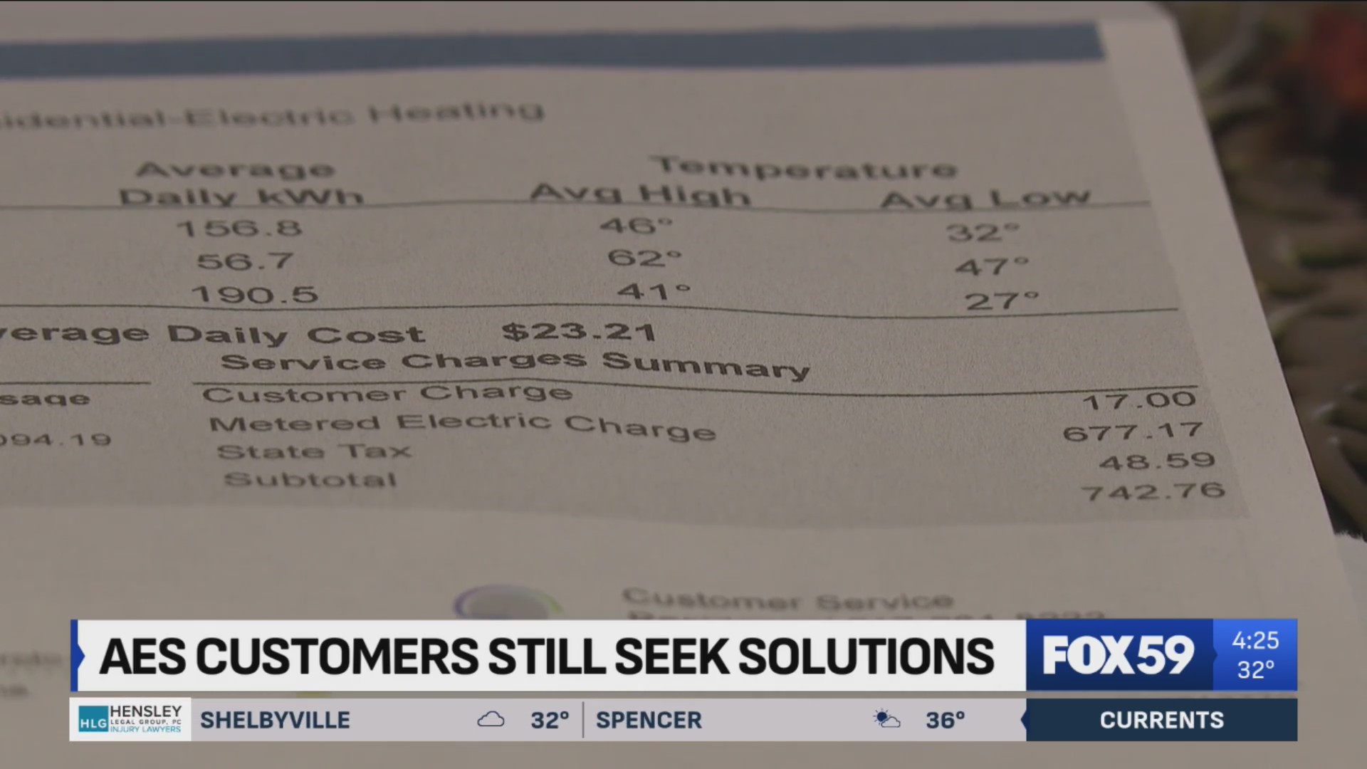 AES customers looking for solutions after high heat bills