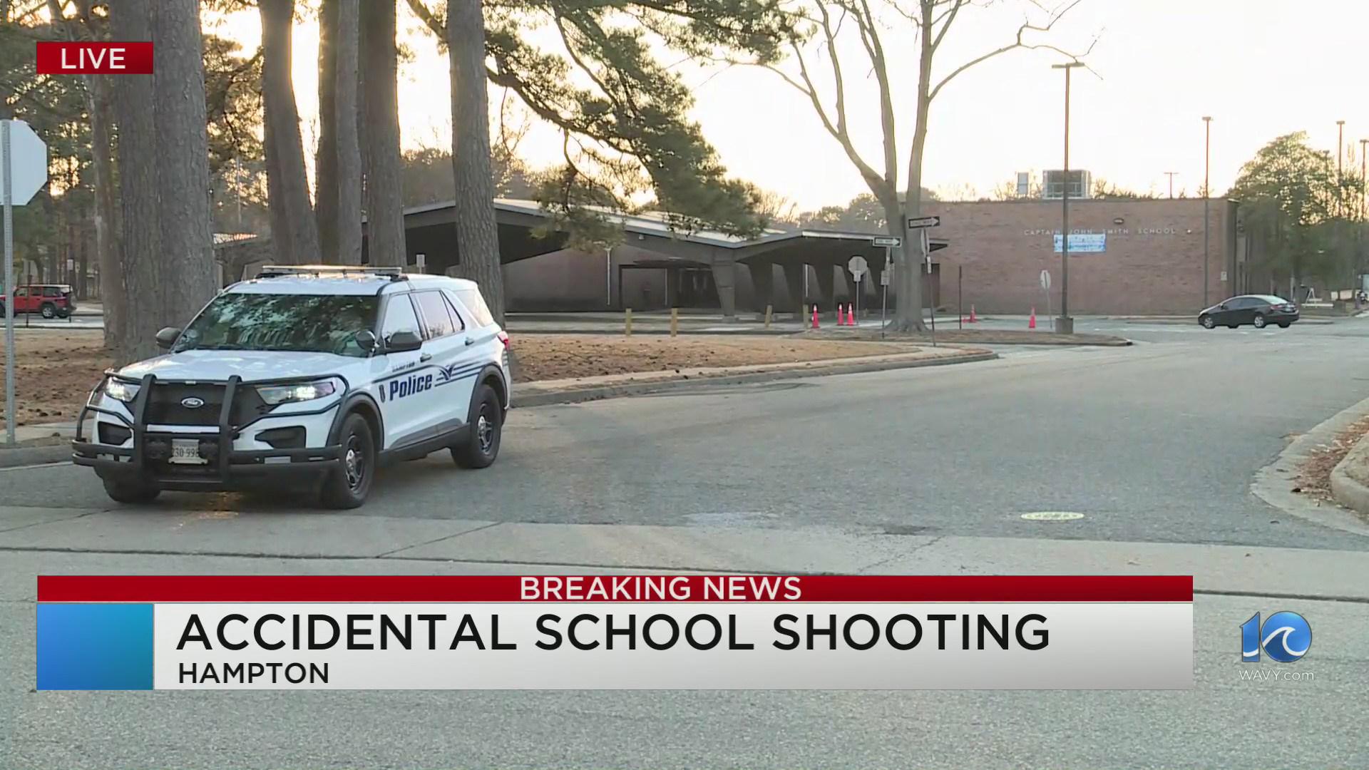 Man suffers self-inflicted gunshot wound outside John Smith Elementary Man suffers self-inflicted gunshot wound outside John Smith Elementary