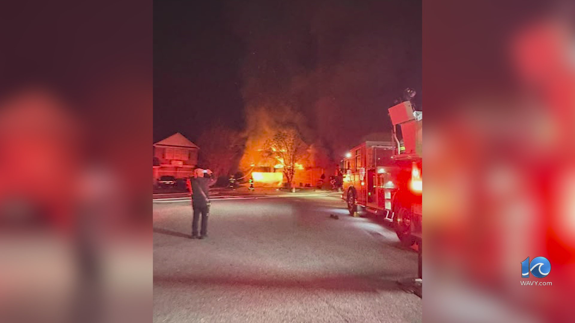 Two adults and four children displaced after house fire in Suffolk