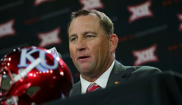 Former KU football coach takes high school coaching job in Texas