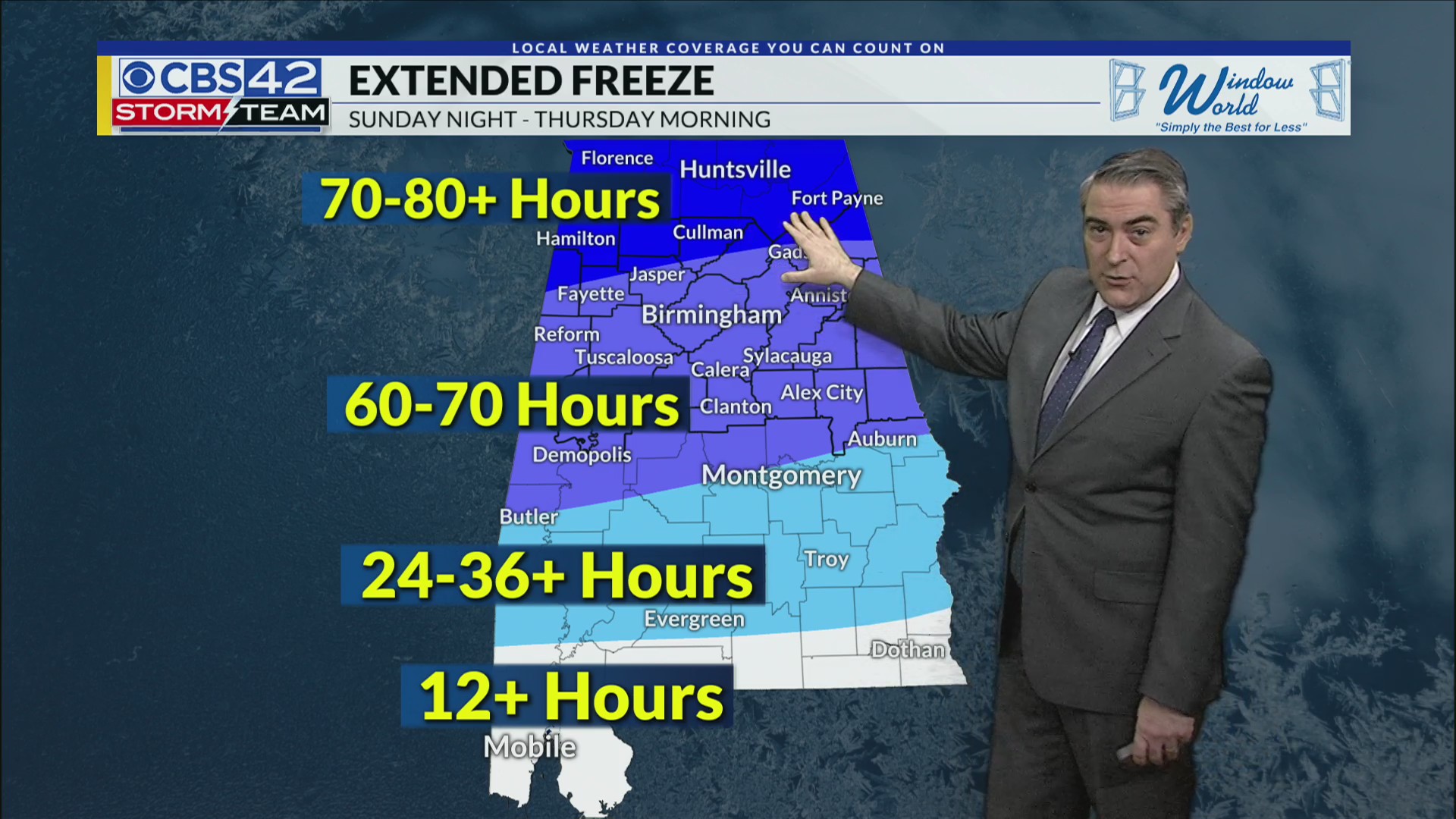 Dangerously Cold Temperatures with a snow/ice threat next week ...