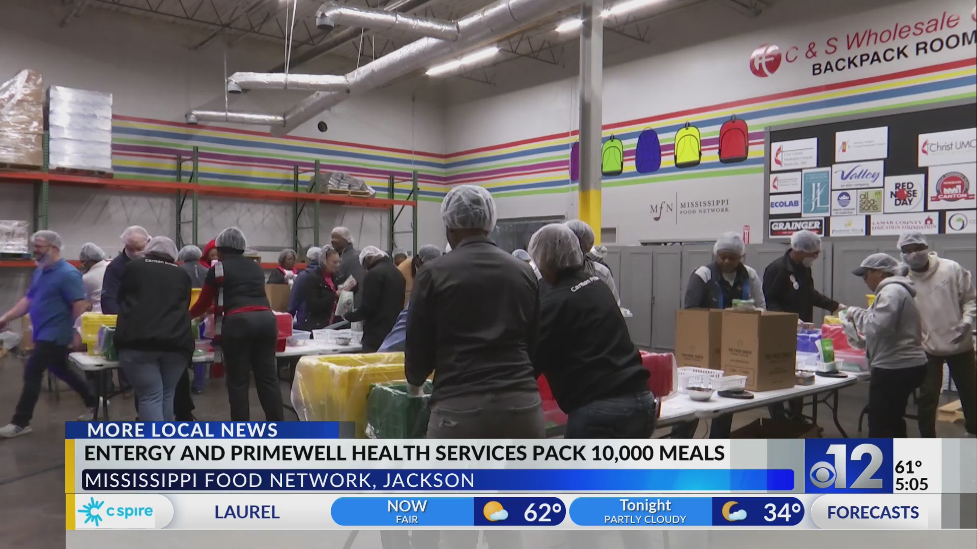 Entergy, Primewell Health Services pack 10,000 meals