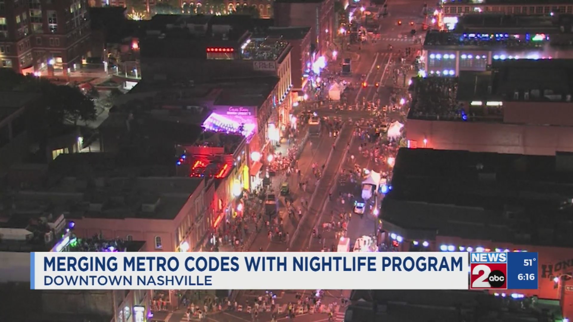 Proposal to merge Metro Codes and downtown Nashville nightlife program
