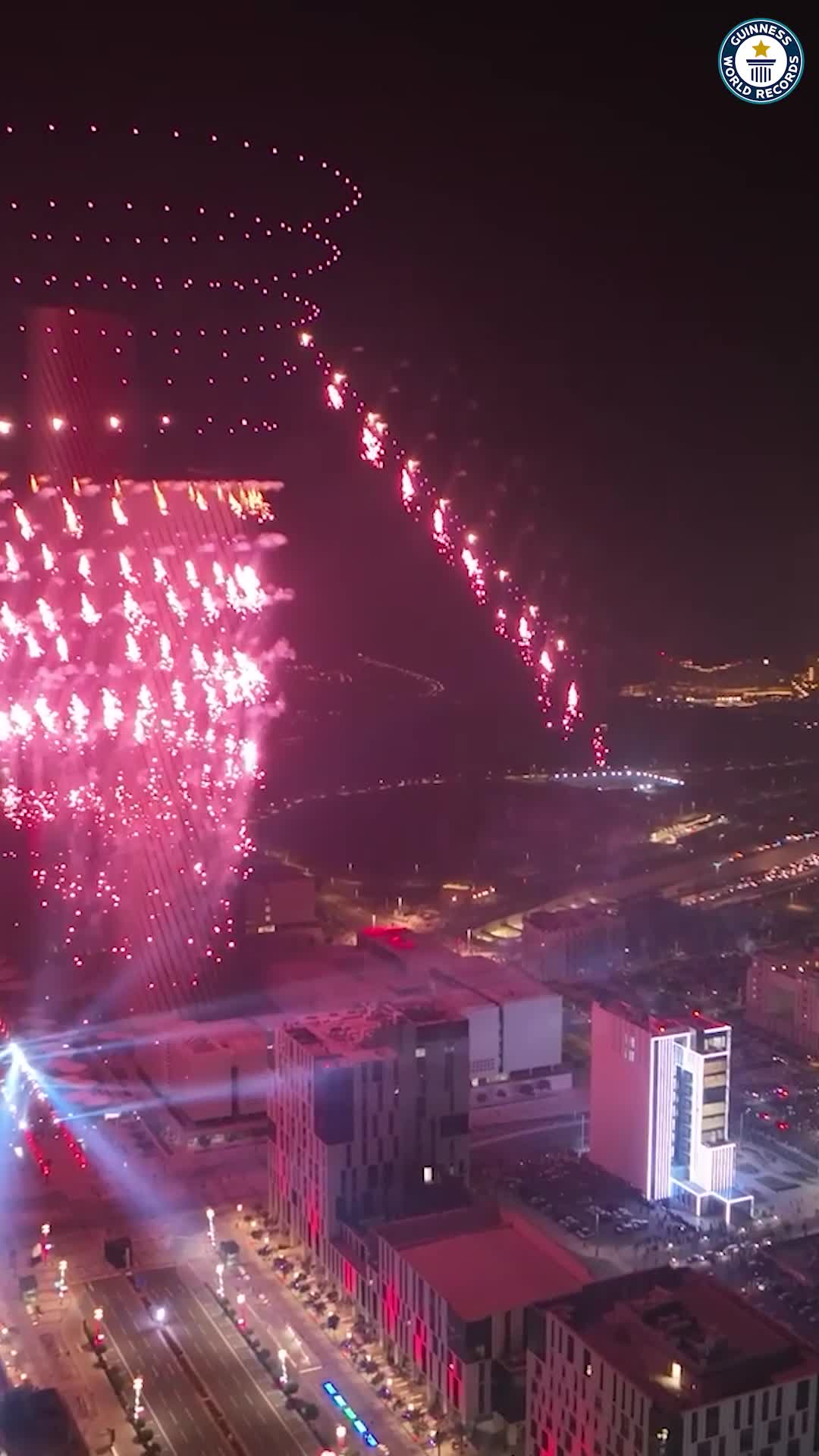 Qatar's dazzling drone fireworks breaks world record