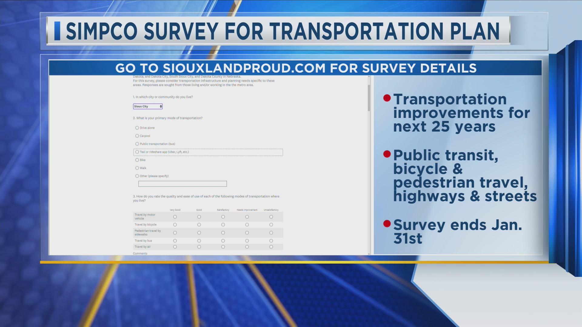 Simpco Survey for Transportation Plan