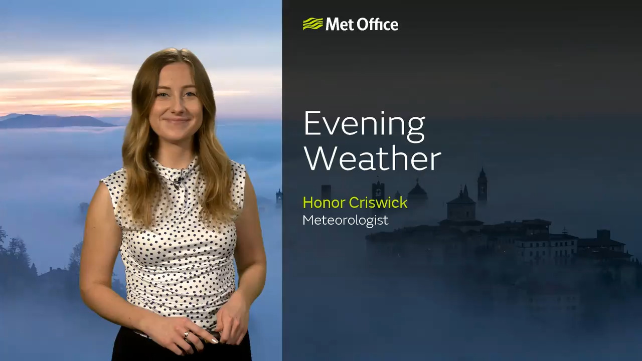 Met Office Thursday Evening Weather Forecast 16/01/2025