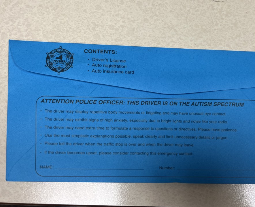 What Sheriff’s Offices have implemented the Blue Envelope Program?