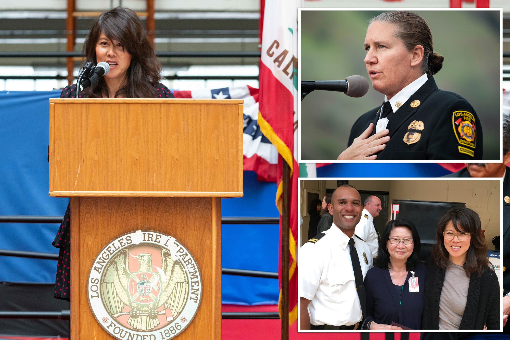 LA Fire Chief Kristin Crowley accused of firing employee for exposing ...