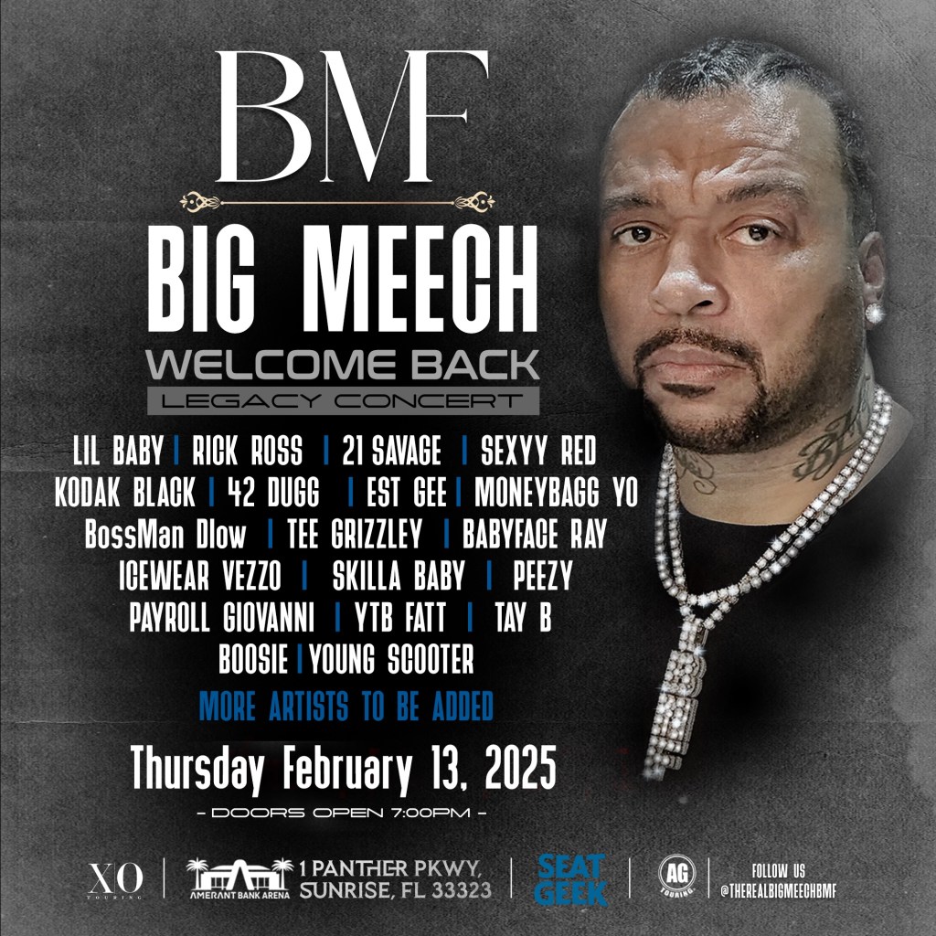 Big Meech To Host Welcome Back Concert With Performances From Lil Baby, Rick Ross, And More