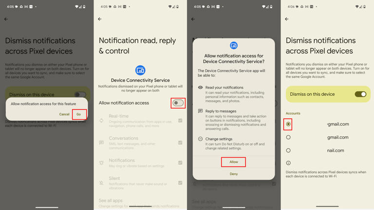 How to sync notifications on Pixel phones and tablets