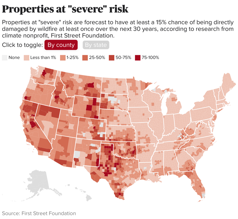 Do you live in a fire-risk area? These maps show high-risk zones.