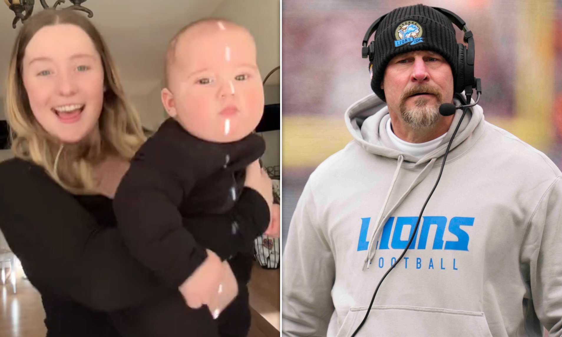 Detroit Lions send one-word message to mom of viral 31-pound baby