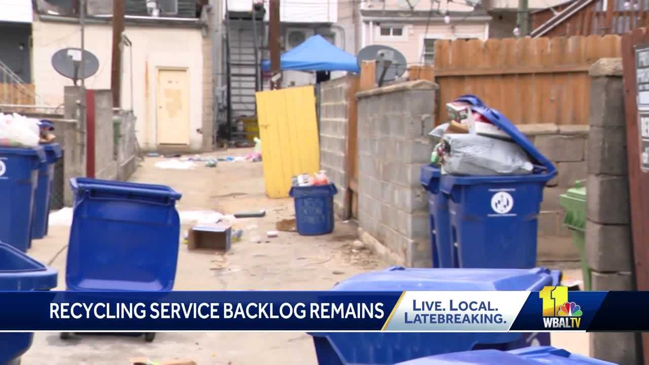 Backlogged recycling, trash pickups impacting businesses