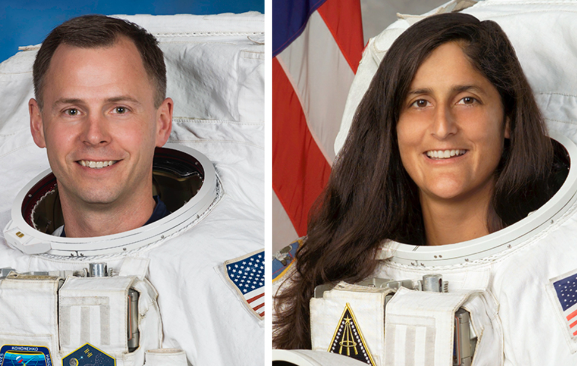 NASA astronauts Williams and Hague complete first spacewalk in over a year
