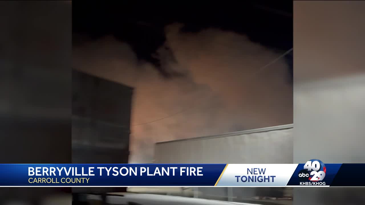 Berryville Tyson plant fire sends dozens to hospital with chemical burns