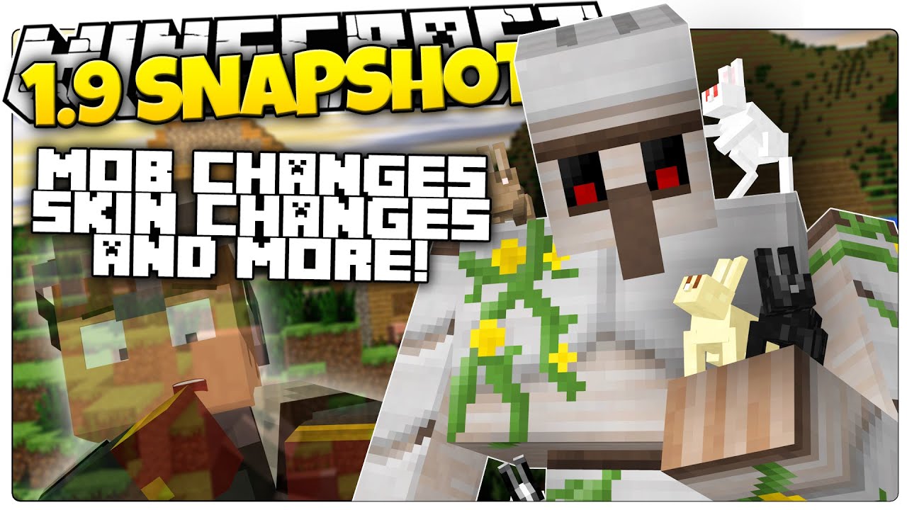 Minecraft 1.9 Snapshot | NEW MOB CHANGES | "Ghost" Skins / Armor ...