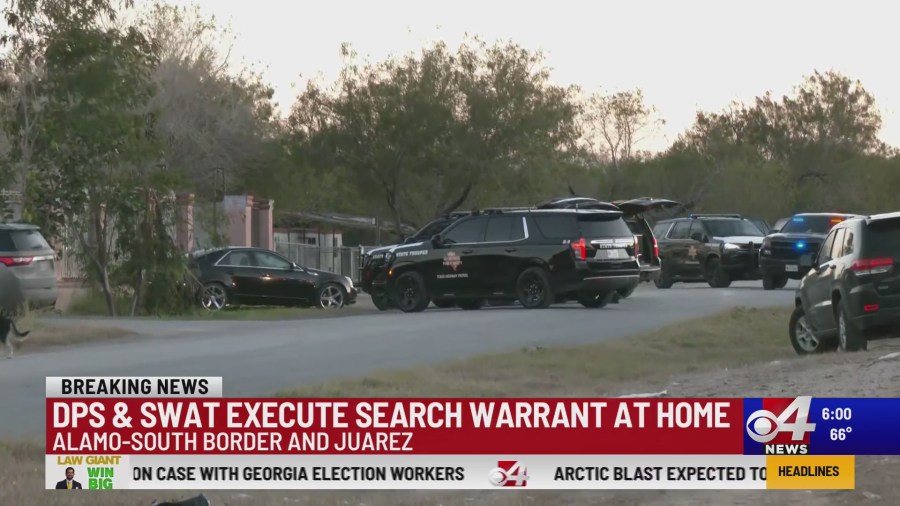 DPS, SWAT execute search warrant on Alamo home