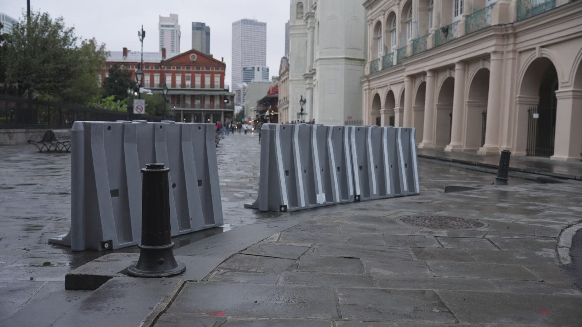 New details in protective barricades around Jackson Square in wake of ...