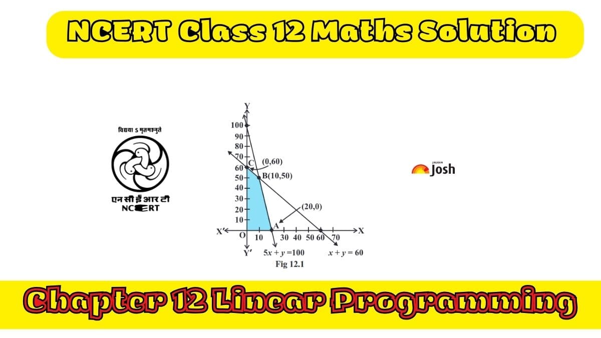 NCERT Solutions for Class 12 Maths Chapter 12 Linear Programming: Download PDF