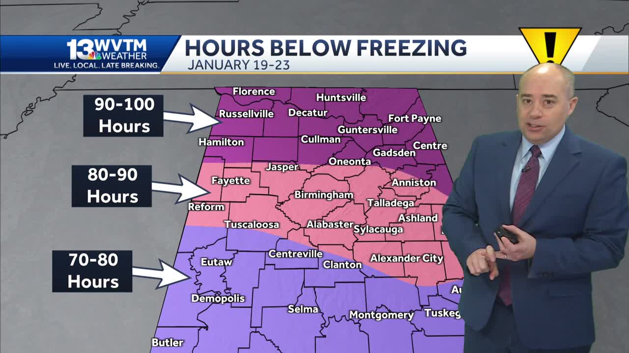 Alabama's weather forecast goes from mild and rainy to bitterly cold ...
