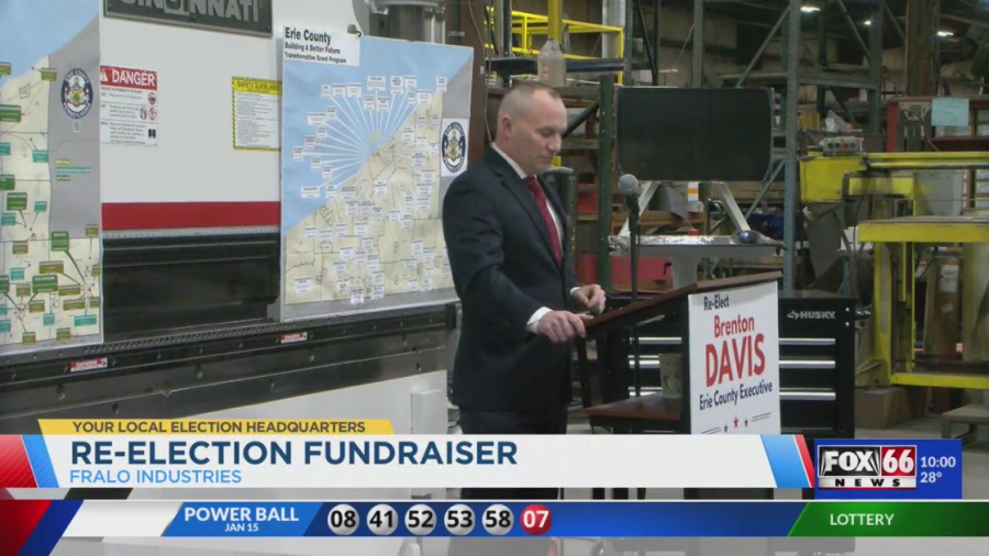 Erie County Executive Brenton Davis officially launches re-election bid