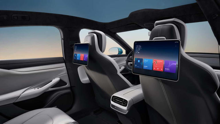 Xiaomi SU7, así es el interior de la berlina eléctrica china