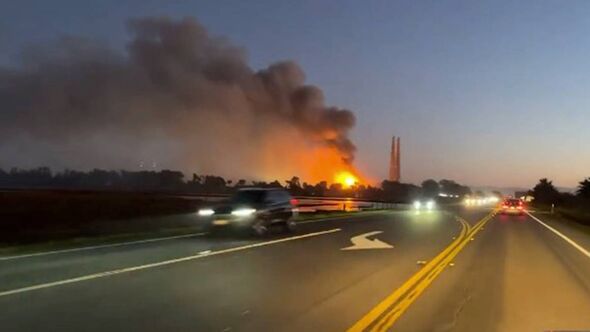 Tesla battery storage plant fire erupts as residents told to 'shelter ...