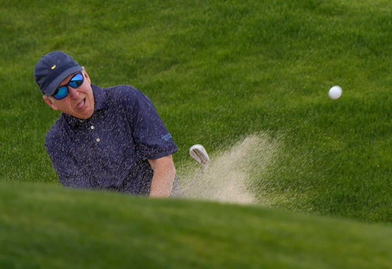 Veteran broadcaster Jim Gray, playing in American Express pro-am, has a ...