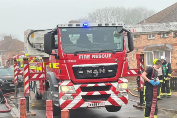 Multiple Somerset fire crews respond to early morning property blaze