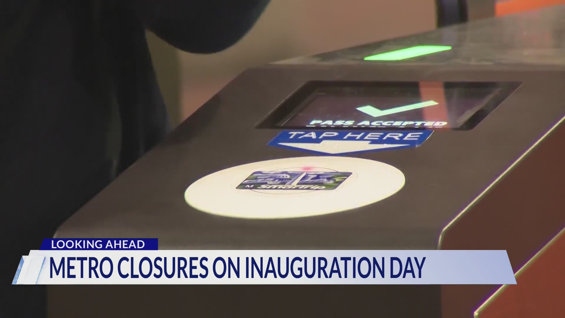 Metro closures for Inauguration Day