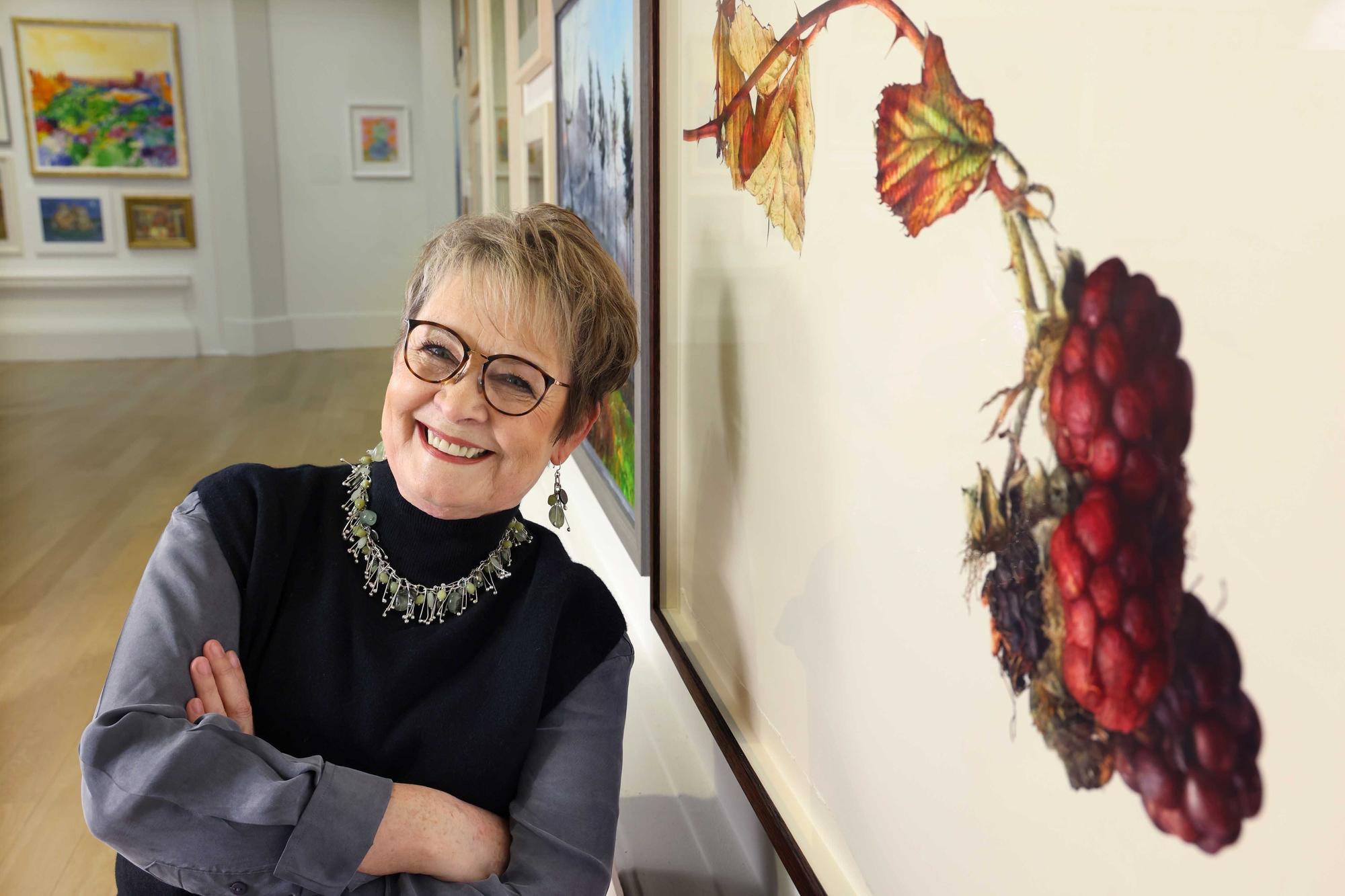 Fiona's hard work on bramble painting bears fruit and earns her ...