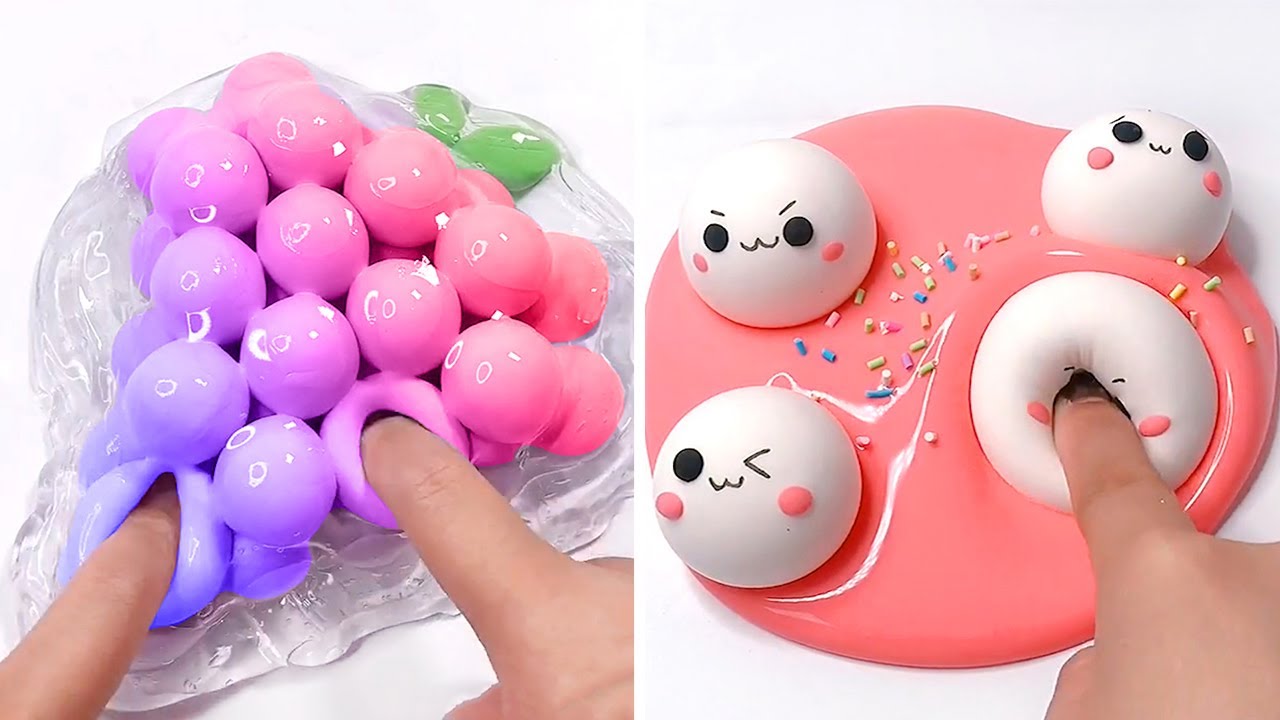 Vivid and Satisfying ASMR Slime Play – A Visual and Auditory Treat