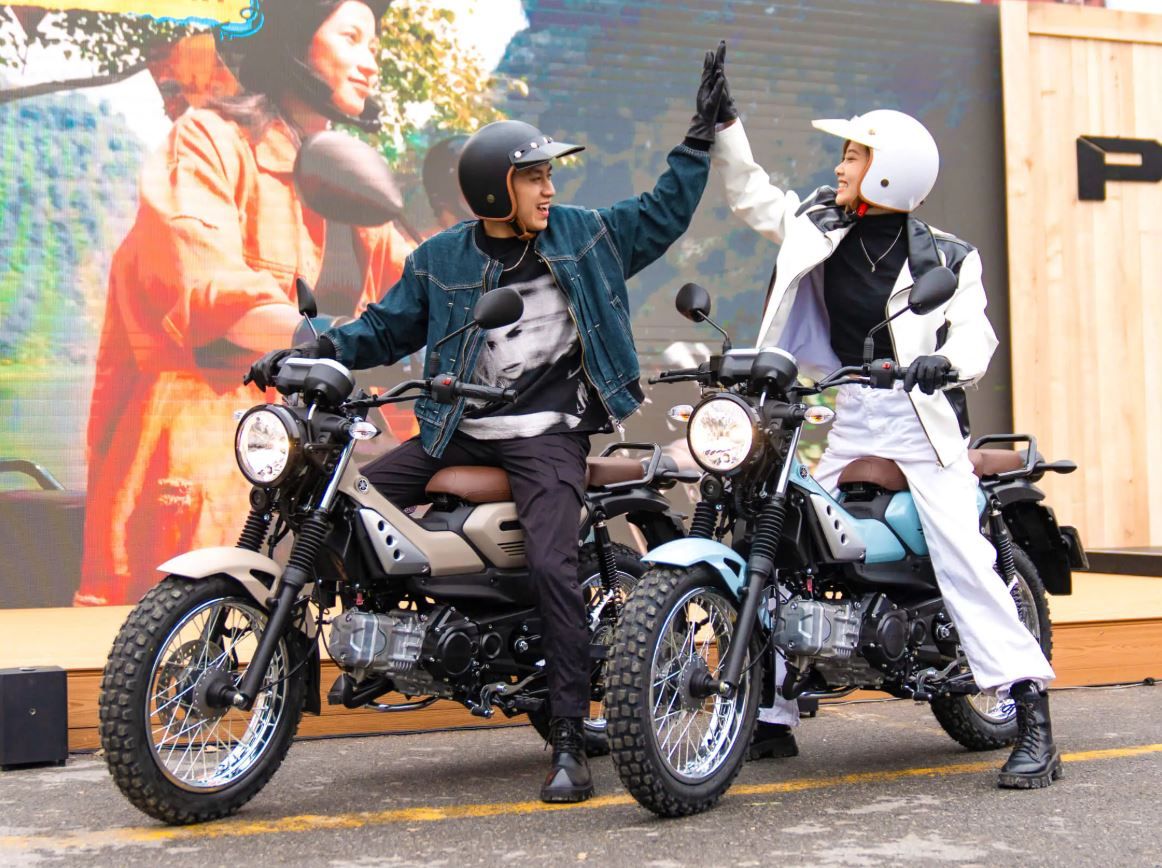 Bebek Trail Baru Yamaha Tampil Lebih Adventure, Konsumsi Bensinnya ...