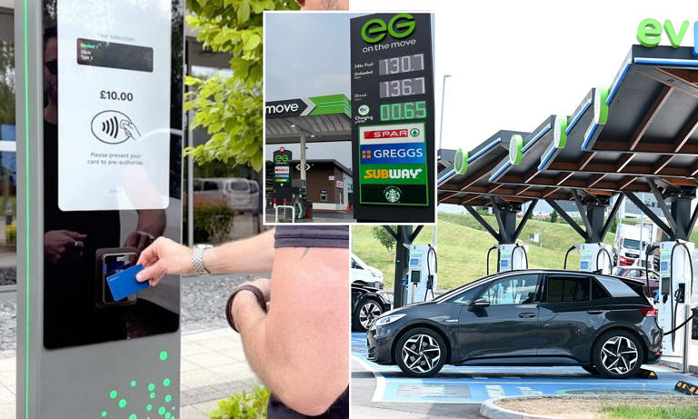 When will EV pricing be shown on signage at charging stations?