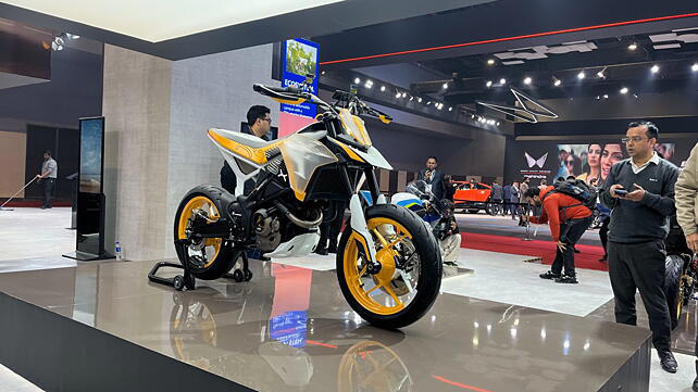 TVS RTS X Supermoto concept unveiled at Bharat Mobility Expo 2025