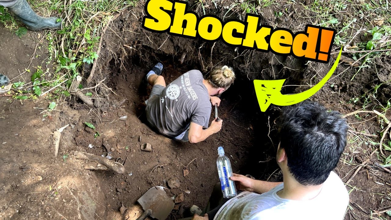 Hidden Silver found inside Antique Bottle while Digging 120 year old ...