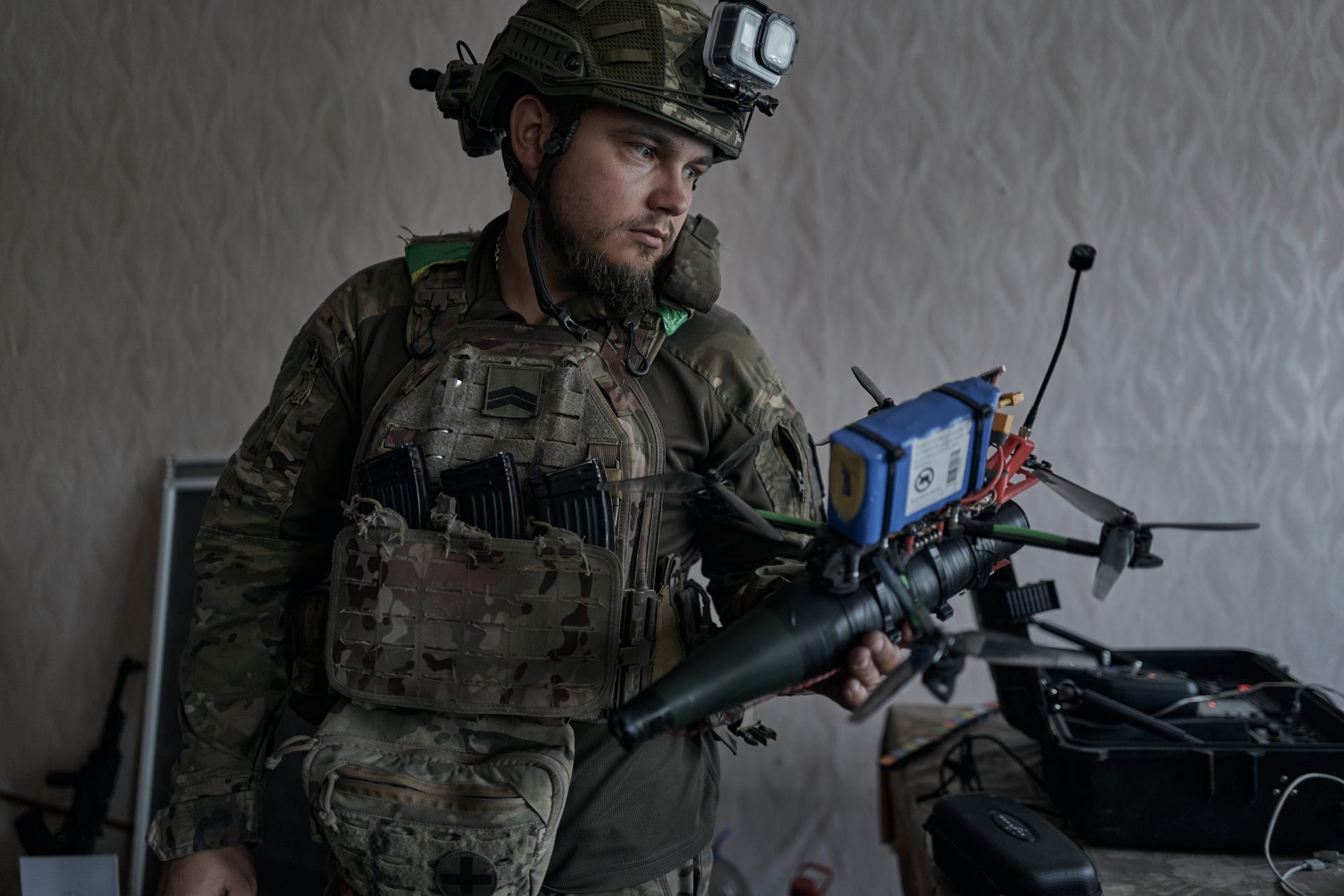 Ukrainian drone operators are using a new weapon to shoot down enemy drones