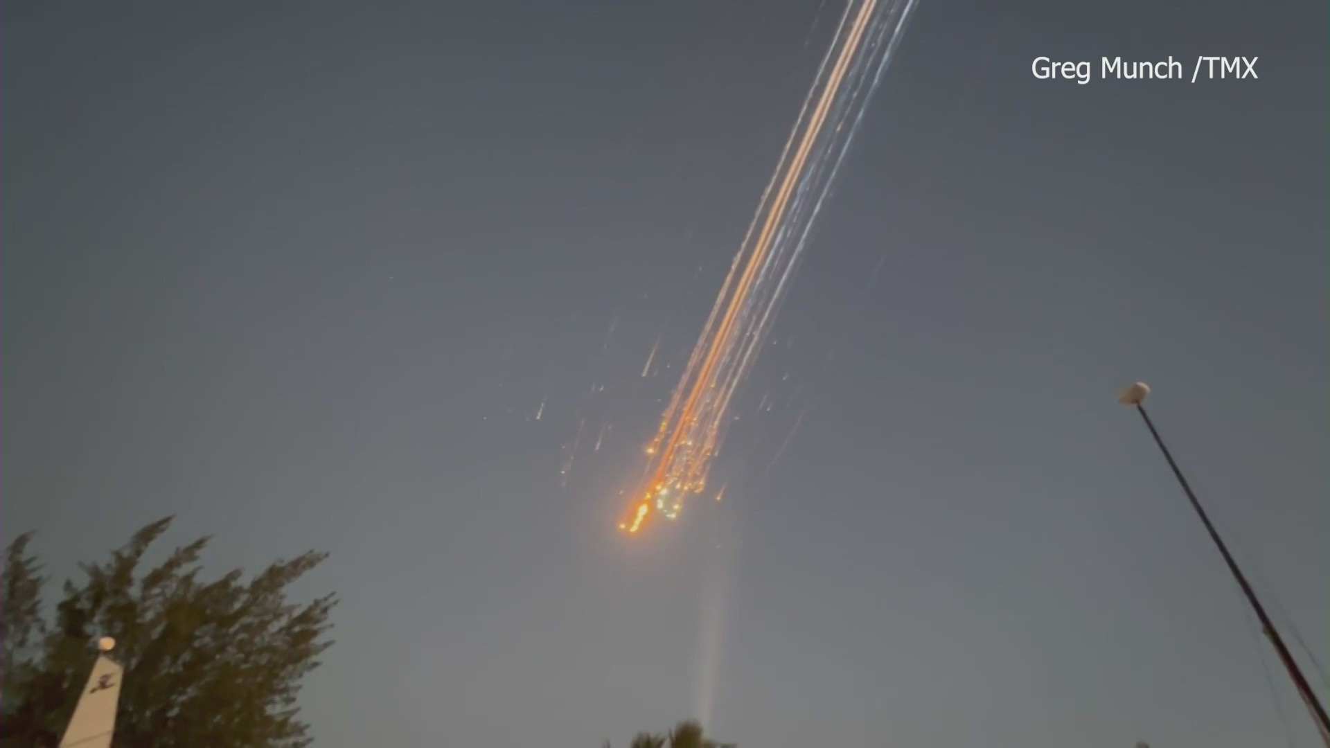 SpaceX rocket explodes over the Atlantic Ocean