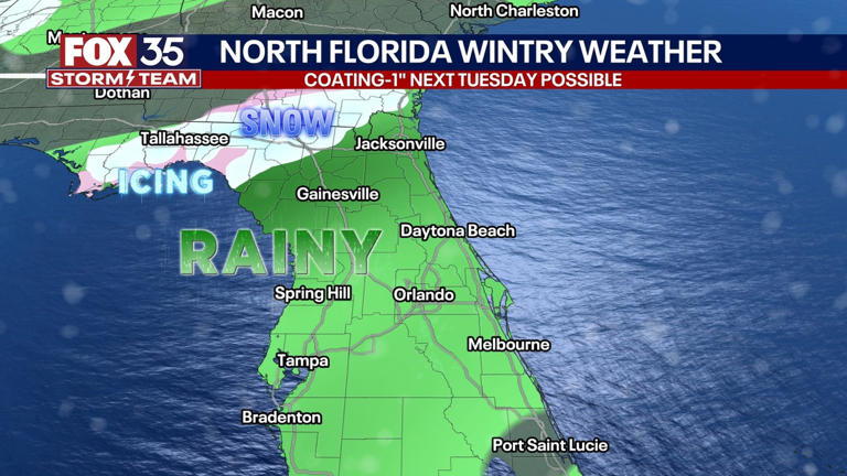 Snow in Florida next week? Arctic air could bring a rare possibility