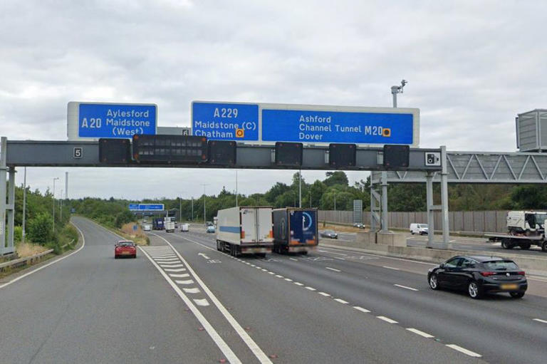 Kent M20 diversion details for January and February works including ...