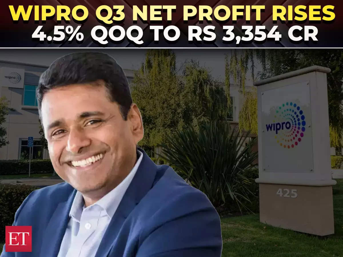 Wipro Q3 net profit rises 4.5% QoQ to Rs 3,354 crore, beats estimates Wipro Q3 net profit rises 4.5% QoQ to Rs 3,354 crore, beats estimates