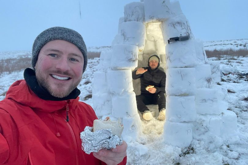 Brothers turn beauty spot into winter wonderland - by building an igloo
