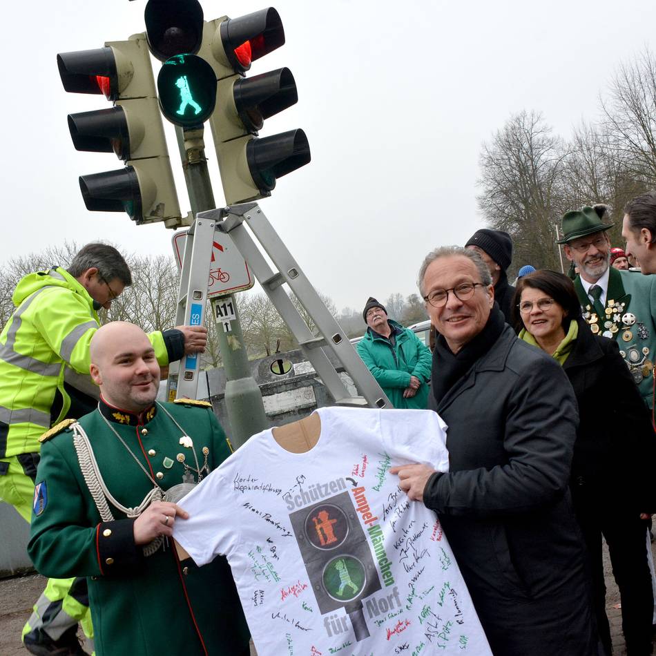 Norf hat jetzt eine Schützenampel