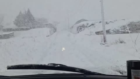 Japan: Intense Snowfall Causes Significant Snow Accumulation In ...