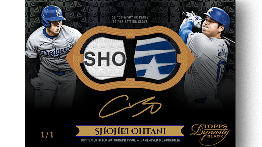 Shohei Ohtani's 1/1 Topps Dynasty 50/50 Autograph - Goldin 100 Auction