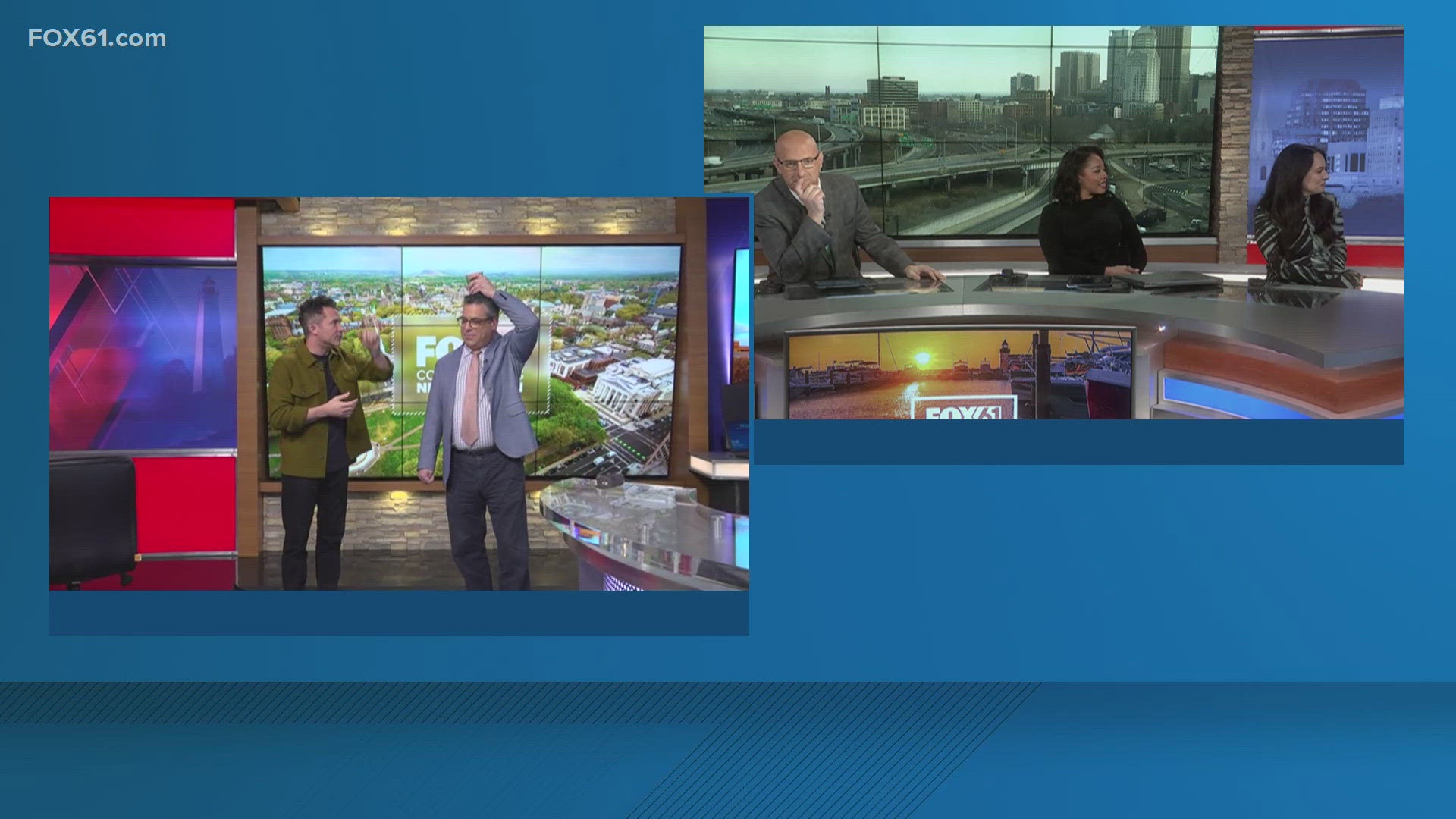 Magic in FOX61 Studio for Illusionati tour