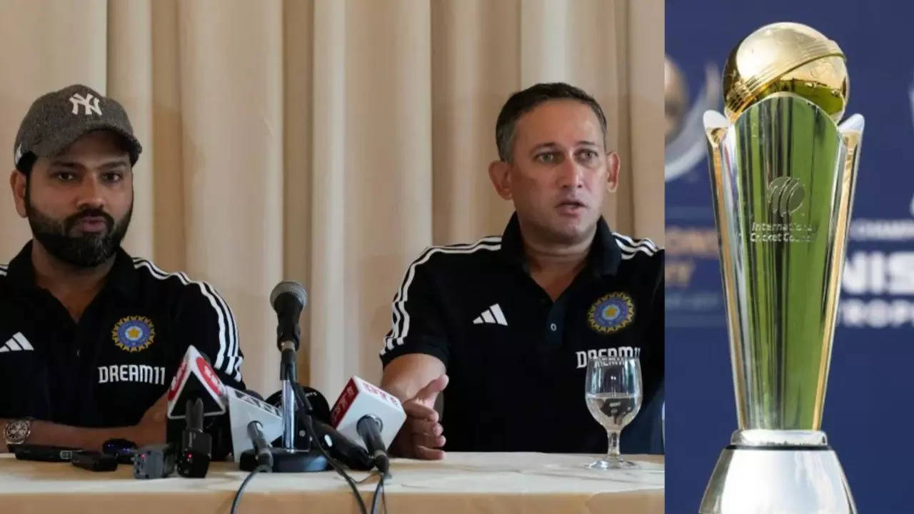 REVEALED! Ajit Agarkar, Rohit Sharma To Announce Champions Trophy 2025 ...