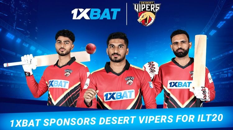 1xBat Sporting Lines becomes principal sponsor of Desert Vipers for ILT20