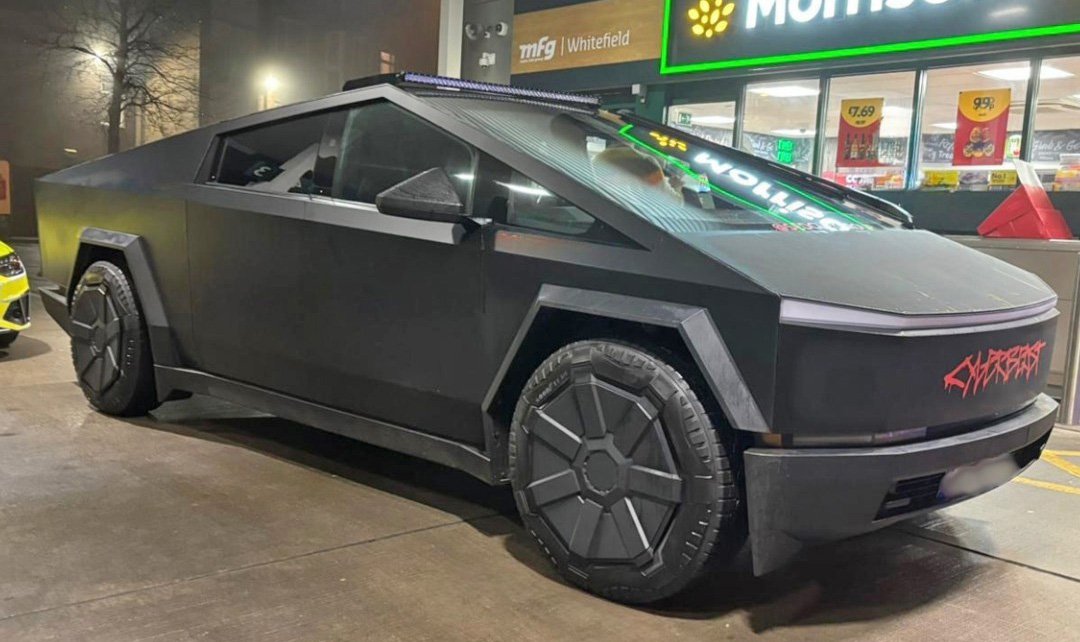 Tesla Cybertruck seized outside Morrisons garage for not being 'road ...