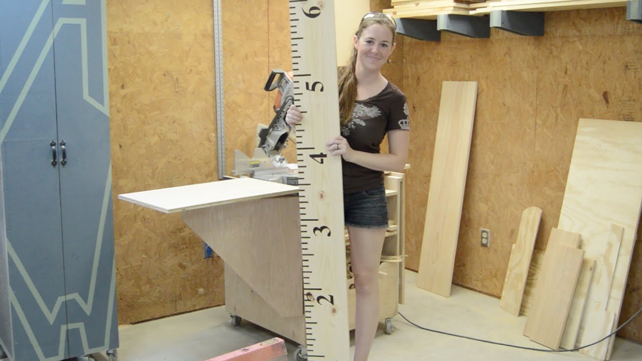 Mark Growth Milestones with a DIY Wood Burned Ruler Chart